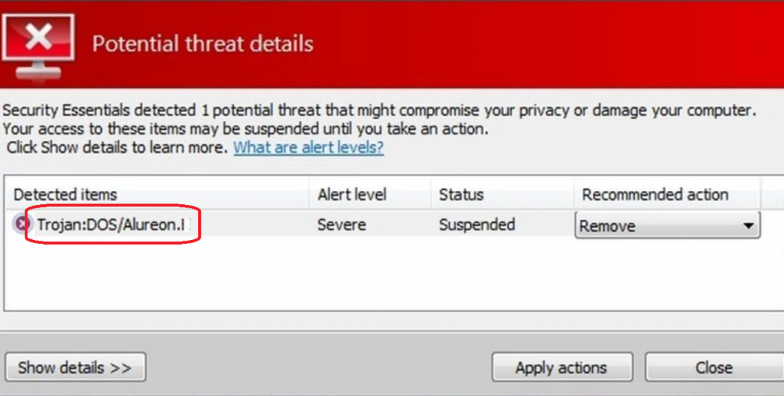 Alureon Trojan Virus Removal