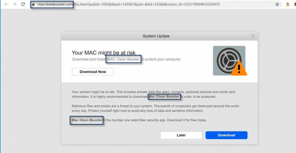 Mac Clean Booster App Virus Removal