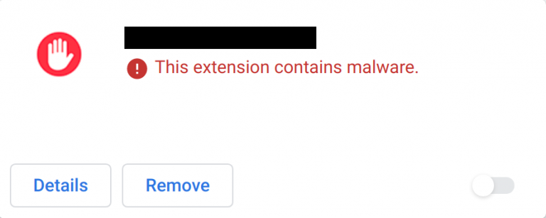 Remove "This extension contains malware." from Chrome