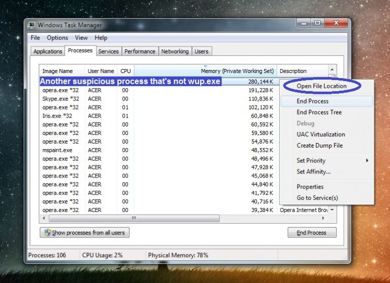 How to Remove Wup.exe
