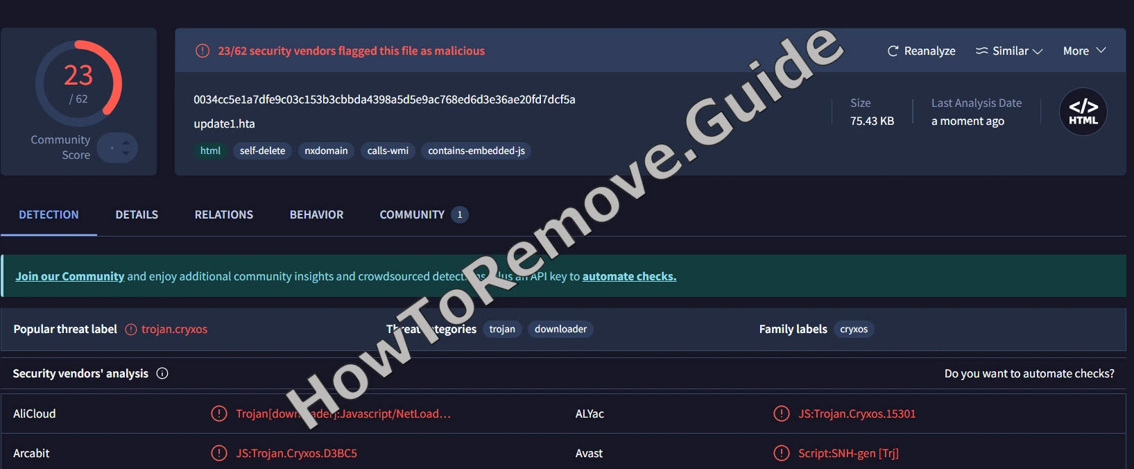 How to Remove Update1.hta Script Virus From Your PC