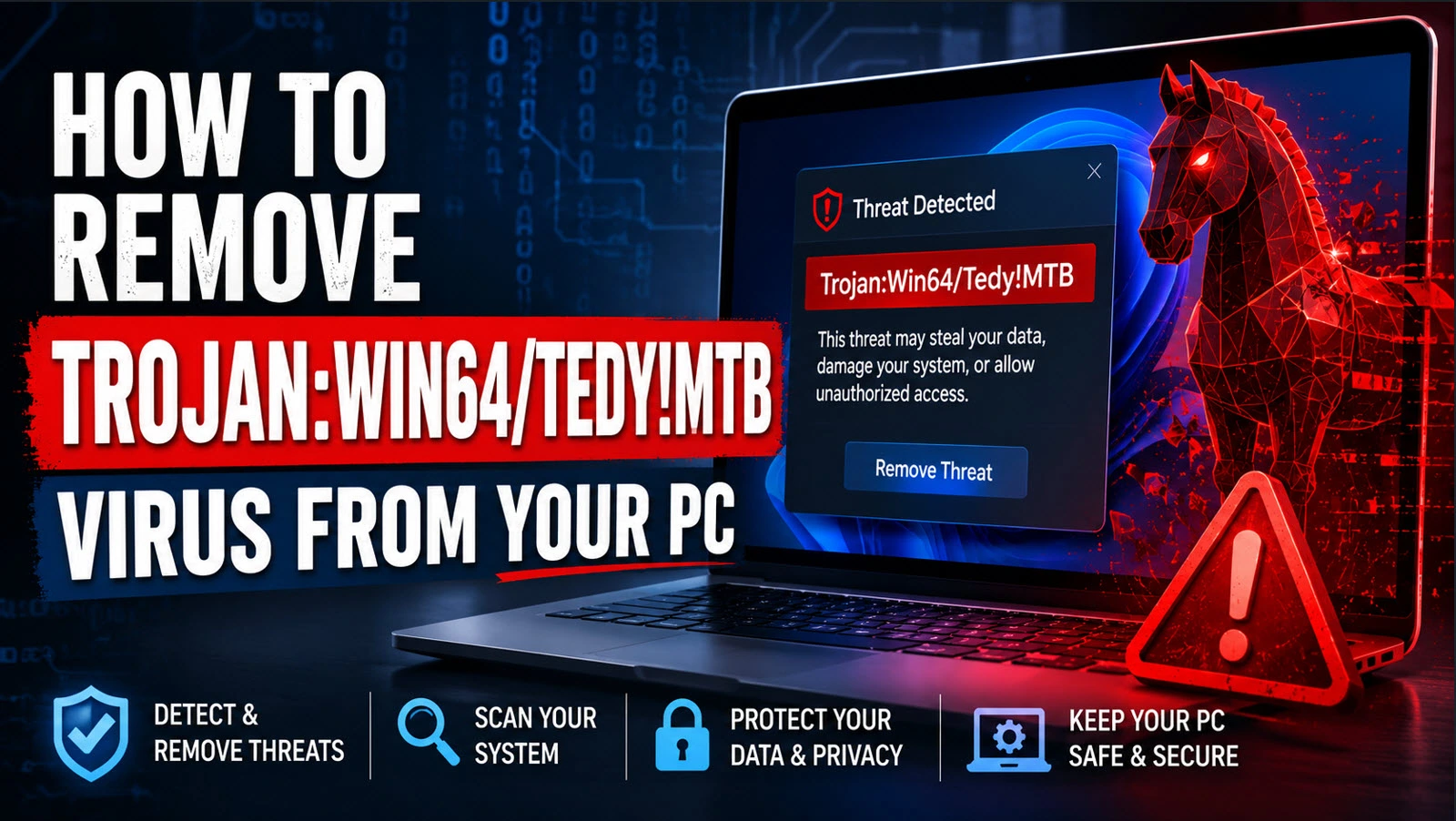 How to Remove Trojan:Win64/Tedy!MTB From Your System